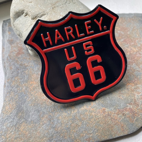 Harley-Davidson | Accents | Black Orange Harley Us 66 Emblem Magnet Add ...